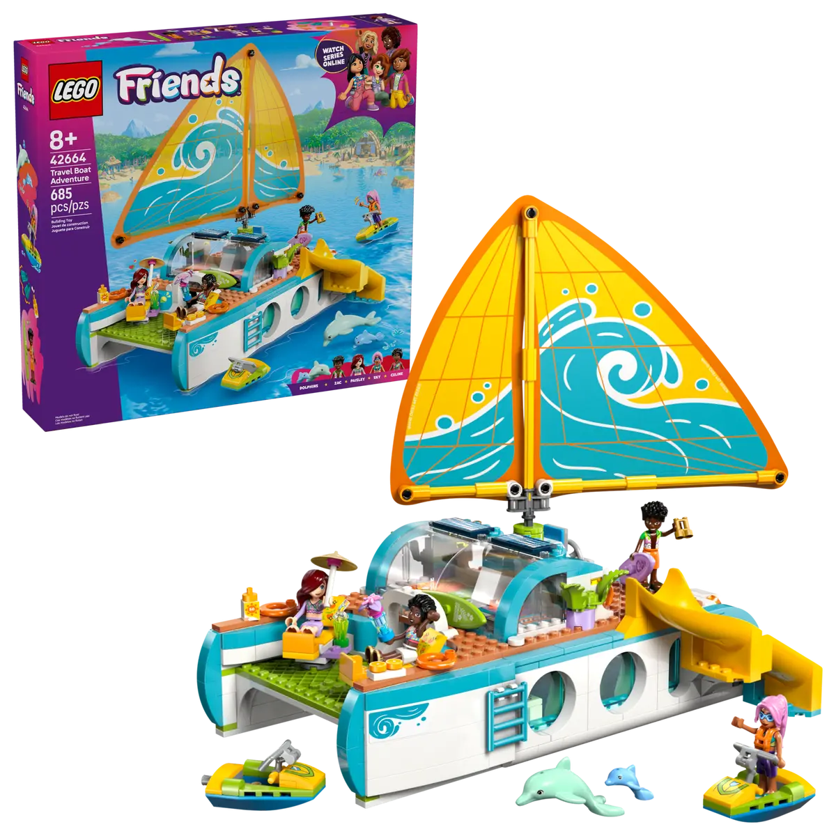 LEGO Friends 42664 Travel Boat Adventure – Turner Toys