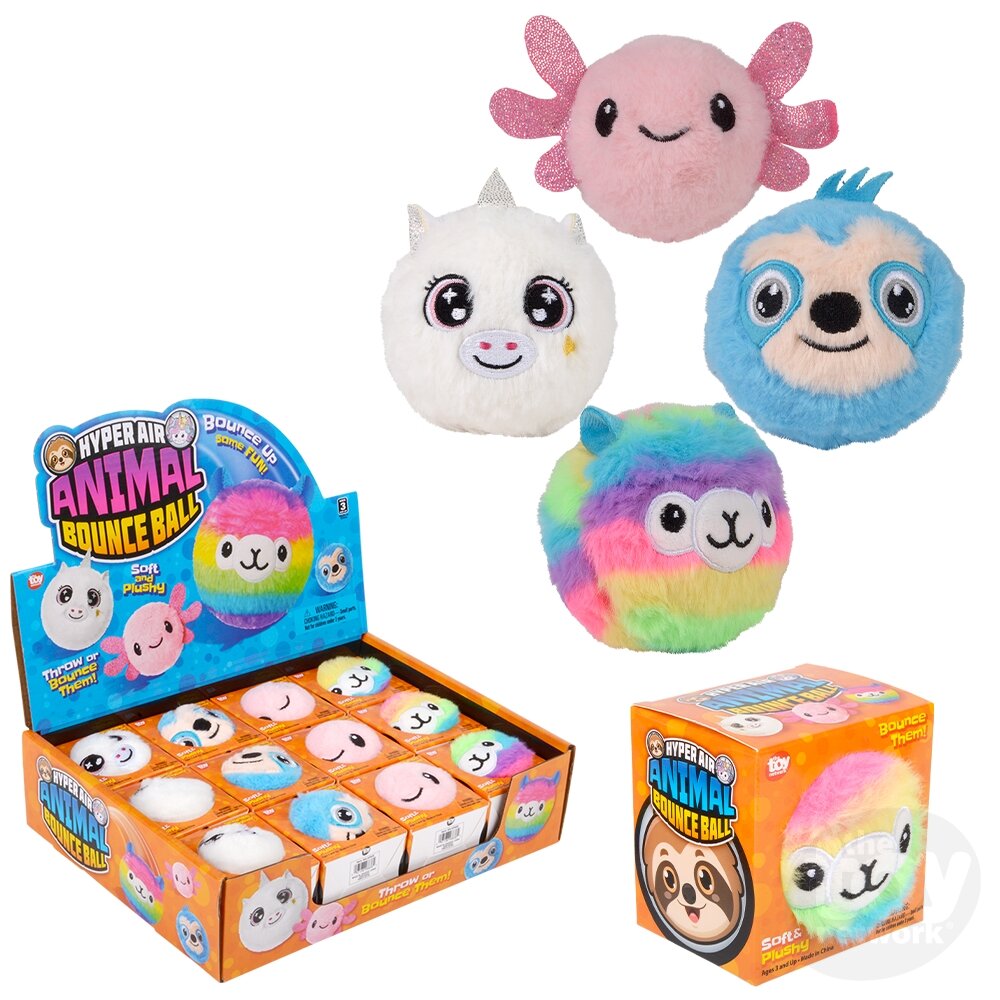 Hyper Air Plush Animal Bounce Ball 3.25" – Turner Toys