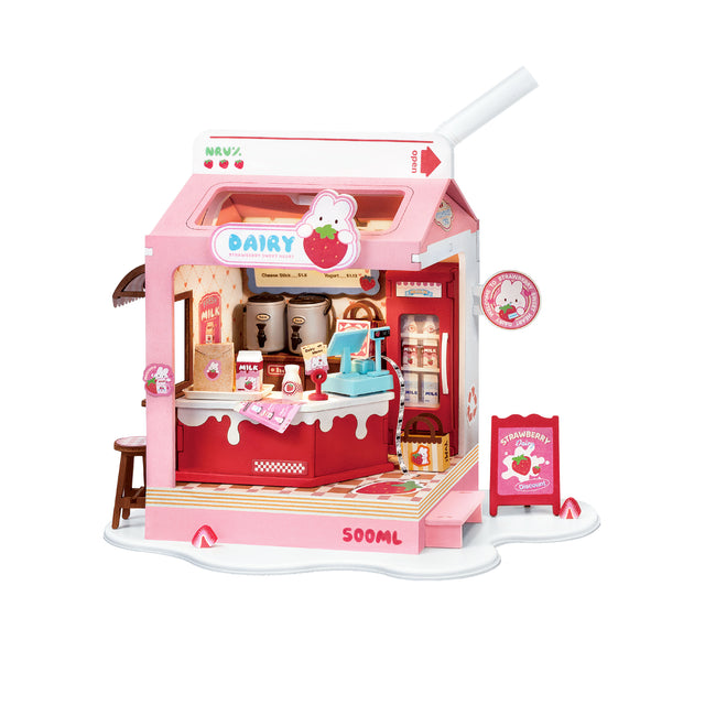 Strawberry Milk Box Miniature House Kit – Turner Toys