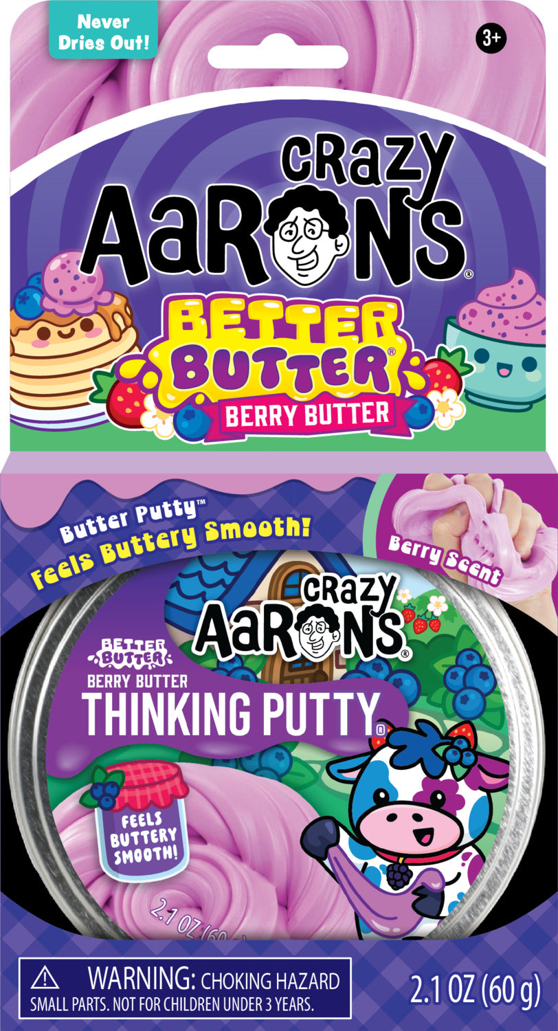 Crazy Aaron Better Butter Berry Butter Scented Thinking Putty – Turner Toys