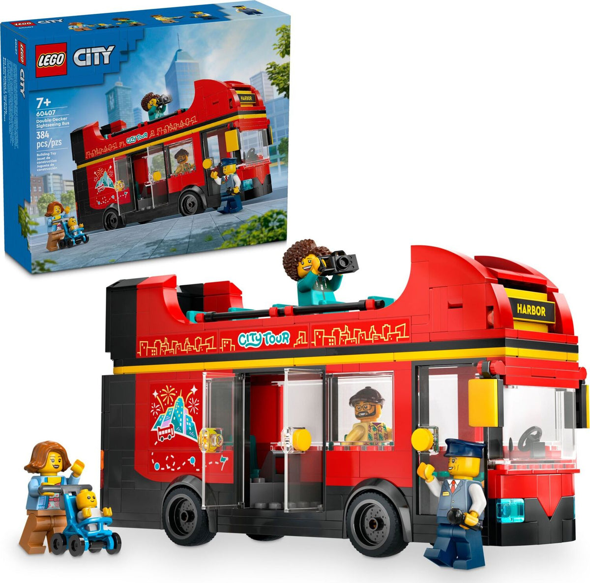 LEGO City 60407 Red Double-Decker Sightseeing Bus – Turner Toys