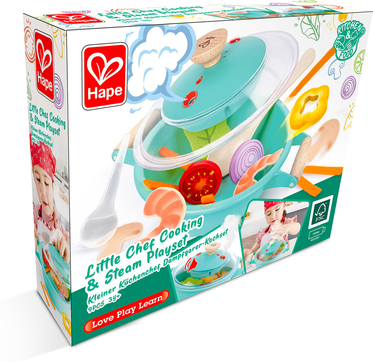 Hape E3187 Little Chef Cooking & Steam Playset – Turner Toys