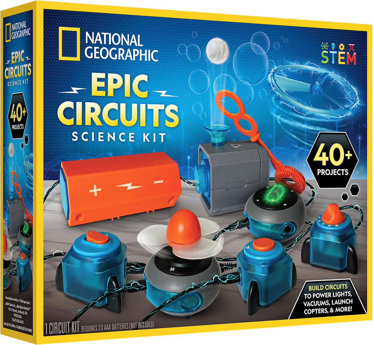 National Geograhic Epic Circuits Science Kit - 40+ Projects – Turner Toys
