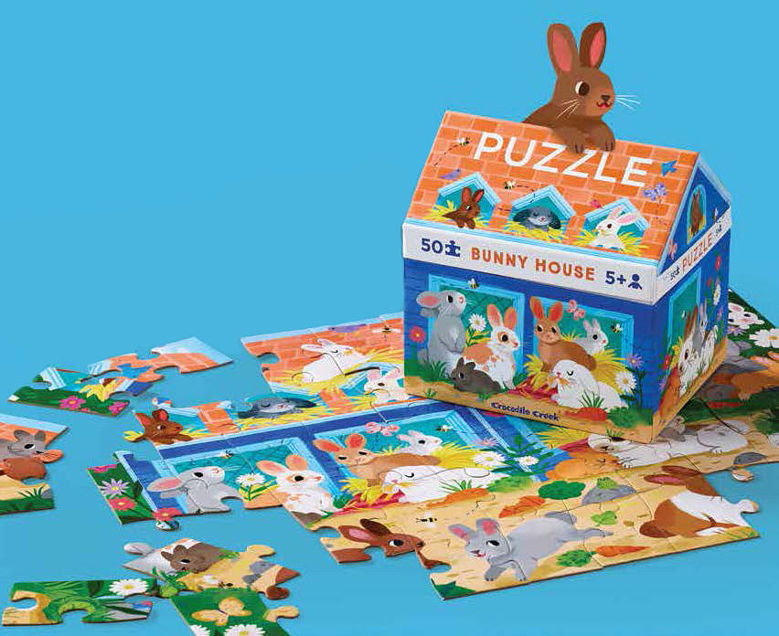 Bunny House 50 pc Puzzle – Turner Toys